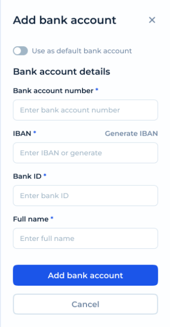 Account details: Bank Accounts | SDK.finance - White-Label Digital ...