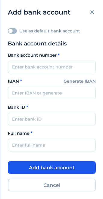 Account details: Bank Accounts | SDK.finance - White-Label Digital ...