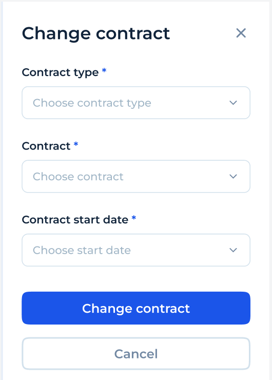 Change Contract | SDK.finance - White-Label Digital Banking Software