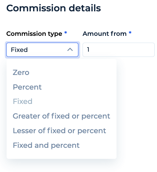 Create commission and limits (in Contract) | SDK.finance - White-Label ...