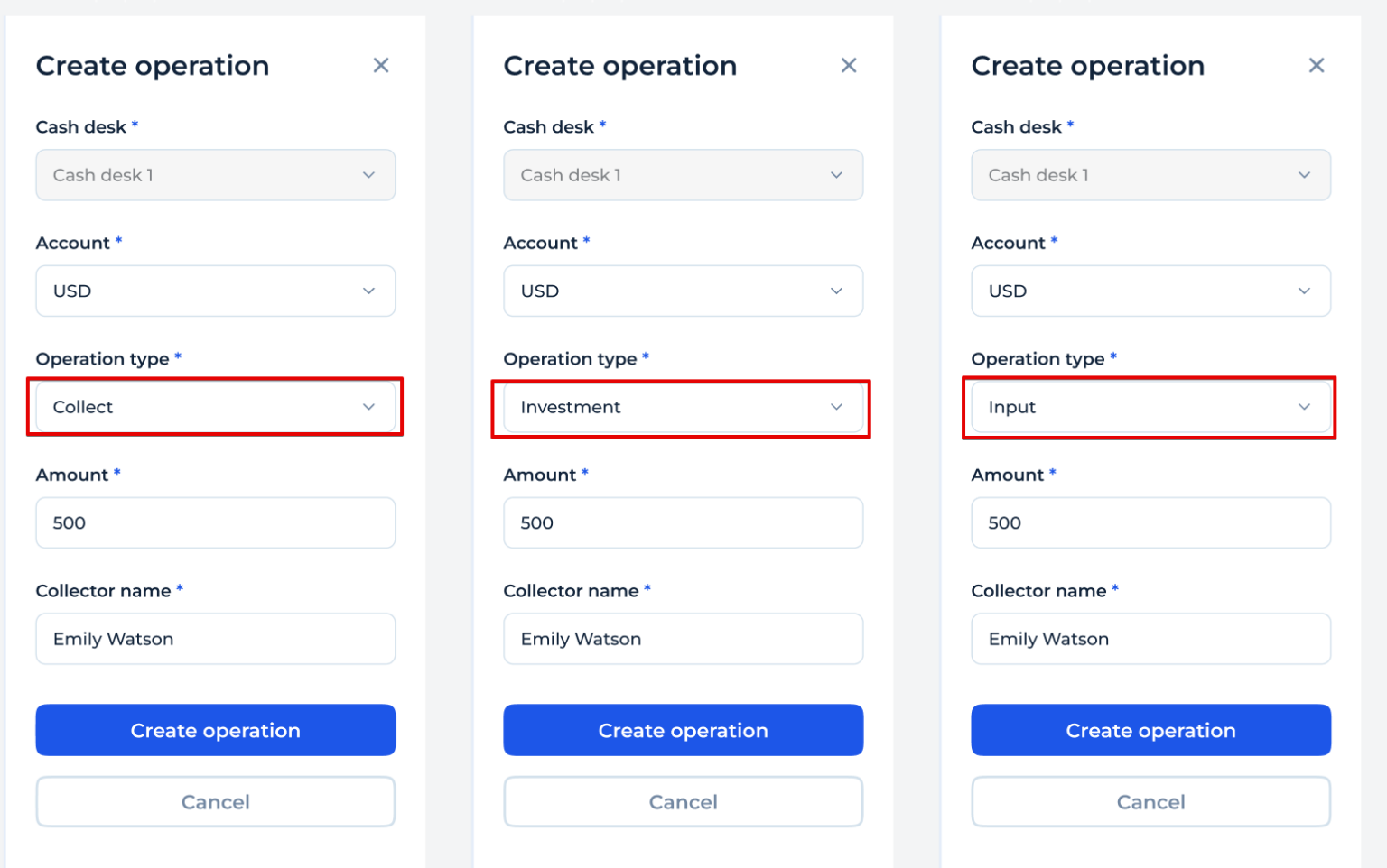 Create Operation | SDK.finance - White-Label Digital Banking Software
