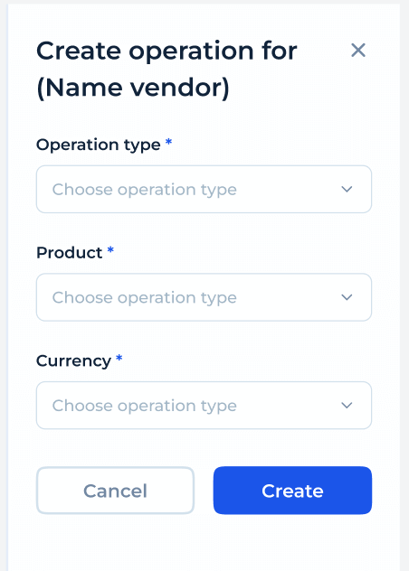 Create an operation | SDK.finance - White-Label Digital Banking Software