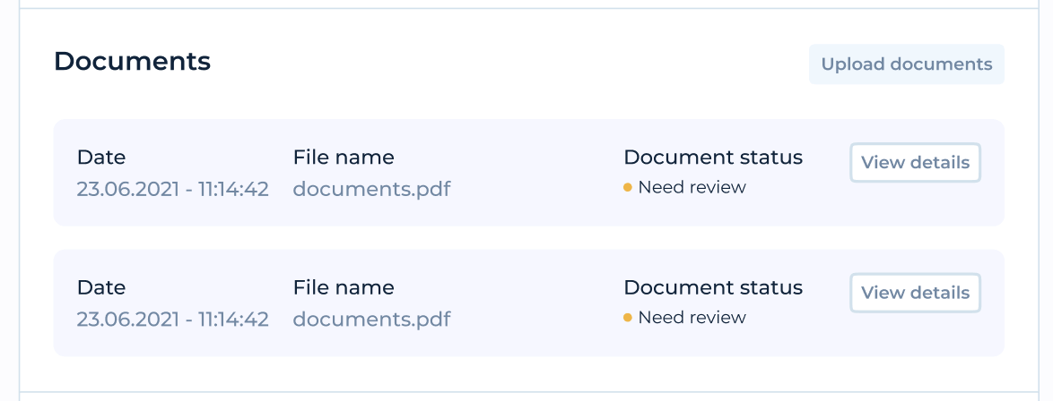 Investigations: View document details | SDK.finance - White-Label ...