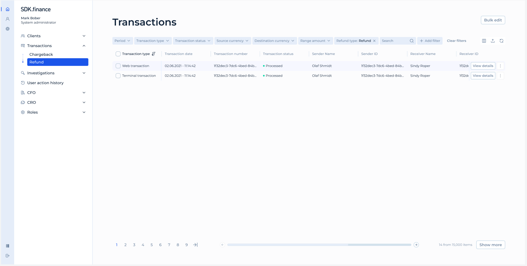 Refund | SDK.finance - White-Label Digital Banking Software